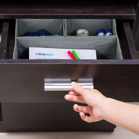 Relaxdays Storage Box, Drawer Set, 4-Piece Organiser for Wardrobe ...