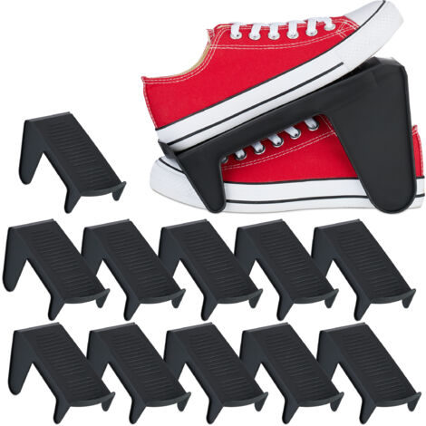 Relaxdays Shoe Stacker, 12x Set, up to Size 39, Wardrobe & Closet ...