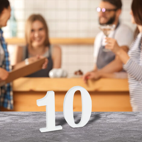 Relaxdays table numbers wedding, numbers 1-14, wedding, birthday ...