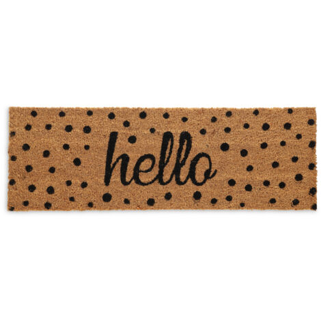 Relaxdays Coconut Doormat, Anti-Slip, Welcome Mat for Indoor & Outdoor ...