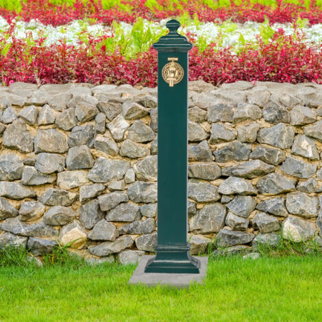 Relaxdays Standing Fountain Antique, with Tap, HWD: 86 x 19 x 23 cm ...