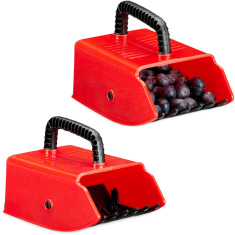 Relaxdays Berry Comb Set of 2, Harvesting Aid for Blueberries ...