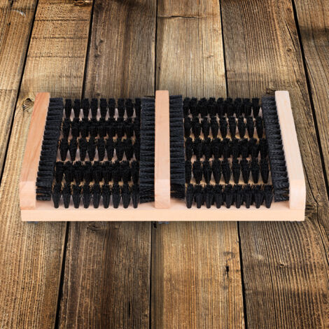 Relaxdays Shoe Scraper, Non-Slip Base, Sturdy Plastic Bristles, Dirt ...