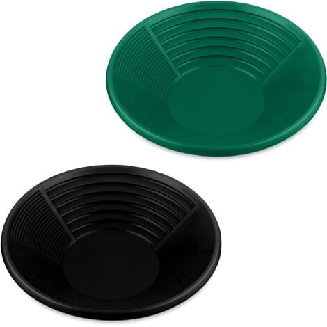 Relaxdays 2x Gold Panning Dish, Treasure Hunt, Adventure, Quest, HxD: 8 ...