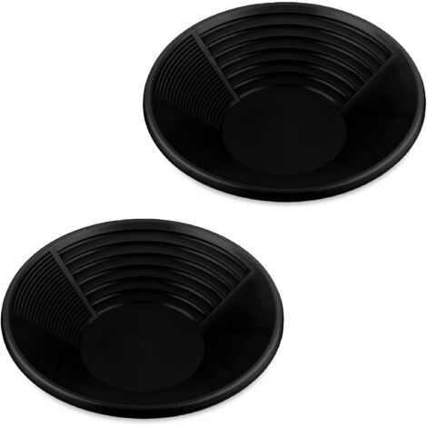 Relaxdays 2x Gold Panning Dish, Treasure Hunt, Adventure, Quest, Tools ...