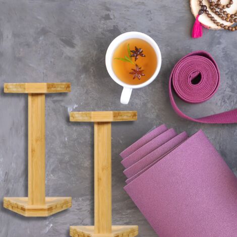 Relaxdays 2x Push-up Grip, Bamboo Parallettes, Calisthenics, Equipment ...