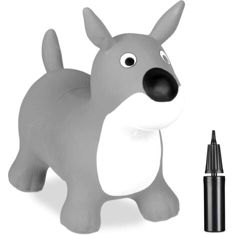 Relaxdays Inflatable Dog Hopper, Bouncing Toy, up to 50 kg, BPA Free ...