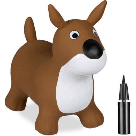 Relaxdays Inflatable Dog Hopper, Bouncing Toy, up to 50 kg, BPA Free ...