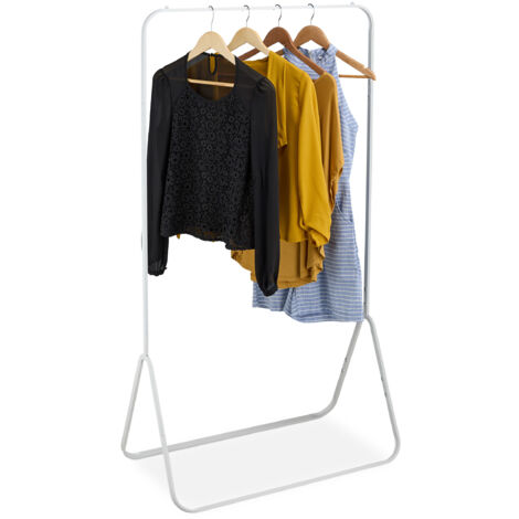 Relaxdays Clothes Rail, HxWxD: 146 x 80 x 44 cm, Freestanding Wardrobe ...