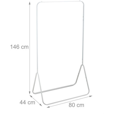 Relaxdays Clothes Rail, HxWxD: 146 x 80 x 44 cm, Freestanding Wardrobe ...