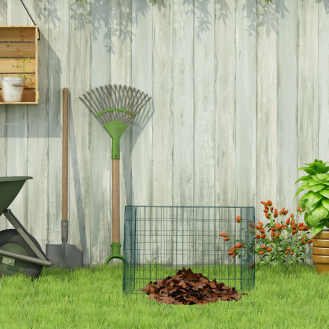 Relaxdays Metal Compost Bin, Set of 2, Wire Composter, Garden Waste ...