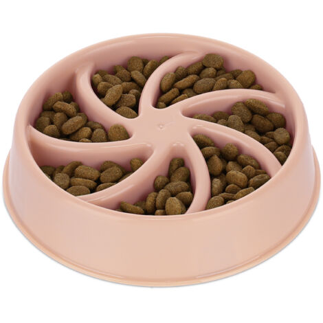 2 x anti-gulping bowl, dog food bowl 600 ml, slow eating, dishwasher ...