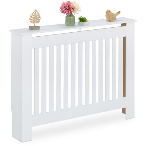 Relaxdays Radiator Cover, Cottage Style, HWD: 83 x 112 x 19 cm, Heating ...