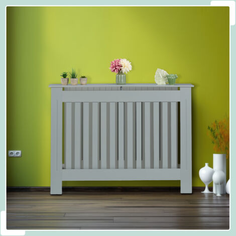 Relaxdays Radiator Cover, Cottage Style, HWD: 83 x 152 x 19 cm, Heating ...
