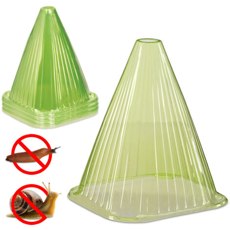Relaxdays Plant Cloche, Set of 32, Seedling Cover, Snail & Frost ...