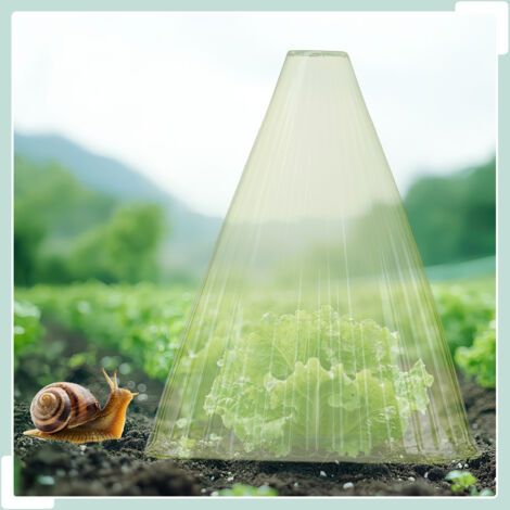 Relaxdays Plant Cloche, Set of 32, Seedling Cover, Snail & Frost ...