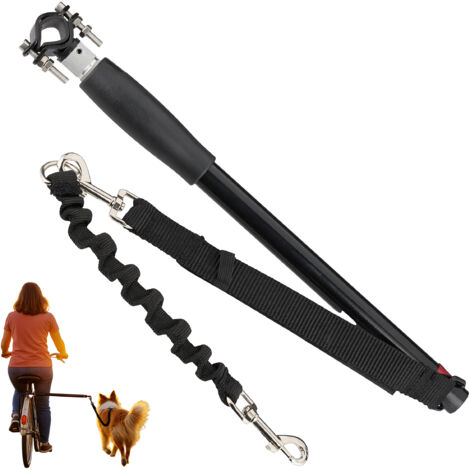 Relaxdays Bike Dog Lead, Bicycle Leash, Pole with Spacer for Safe ...