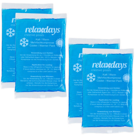 12 x cooling pads, hot/cold compresses, 9 x 15 cm, first aid, reusable ...