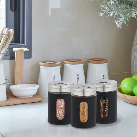 12 x spice shakers, 3 sprinkle levels, spices & herbs, XL spice jars ...