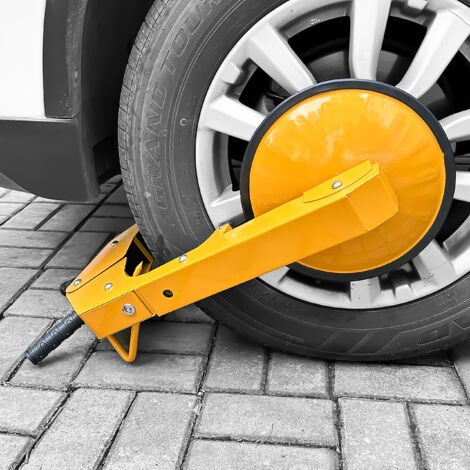 Relaxdays Wheel Clamp 15 Inch, Parking Clamp for Cars, Trailers ...