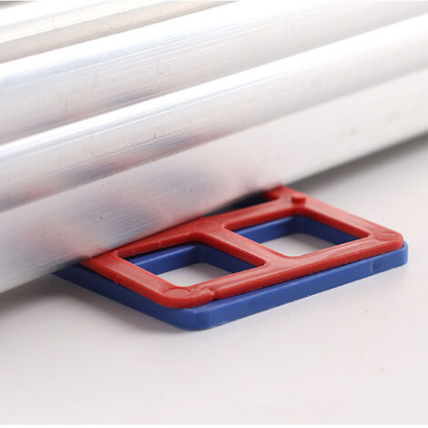 Relaxdays spacers, 120-piece set, plastic, 4 sizes, 1.5–10 mm, window ...