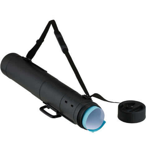 Relaxdays telescopic poster roll, 80–135 cm, Ø 14 cm, for transporting ...