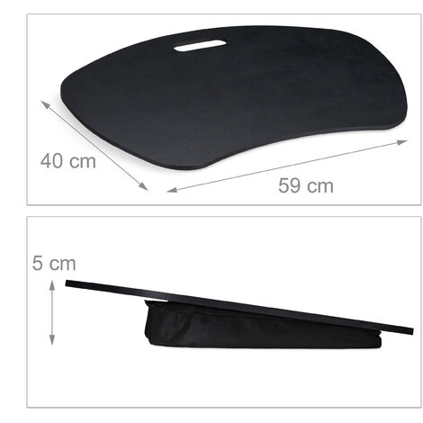 Relaxdays Knee Tray Cushion, for Laptop, Multi-Purpose Desktop Holder ...