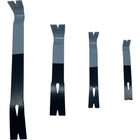 Relaxdays 4-piece Crowbar Set, flat nail pullers in 4 sizes, large ...