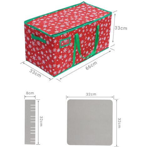 Relaxdays Christmas bauble storage box, holds 128 baubles, HxWxD: 33 x ...