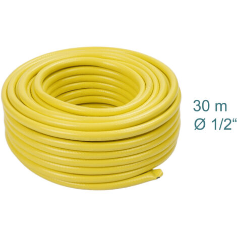Relaxdays garden hose, 30 m, universal 1/2" water hose, UV ...