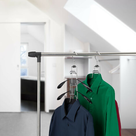 Relaxdays Multi Coat Hanger Set of 3, 5 Holders per Tier, Compact and ...