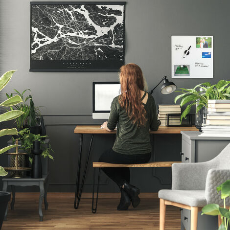 Relaxdays Glass Magnetic Dry Erase Memo Board 40 x 40 cm, Writable, 3 ...