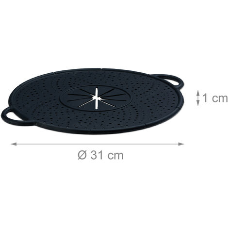 Relaxdays Silicone Pot Watcher, Spill and Boil Over Cover, Heatproof ...