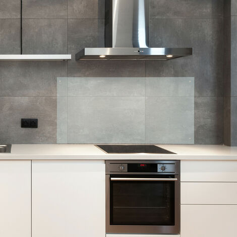 Relaxdays Kitchen Splashback Panel, Safety Glass, Cooker Splatter Guard ...