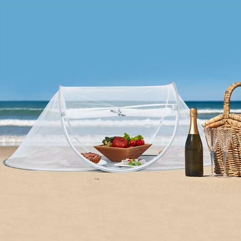 Relaxdays Food Tent Cover, Pop-Up Picnic Dome for Fruit, Cakes, HWD: 40 ...