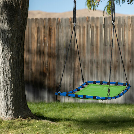 Relaxdays Nest Swing, Rectangular, Kids & Adults, Max. Load 100 kg ...