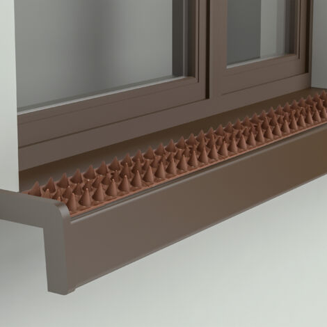 Relaxdays 8 x Bird Spike Panels, each 49 cm, for Fences, Walls ...