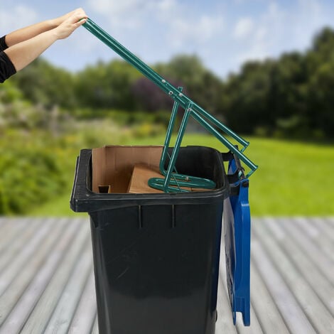 Relaxdays Rubbish Press For Wheelie Bins, Household Waste Compressor ...