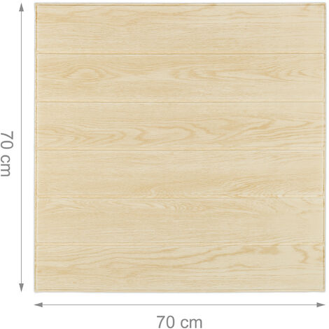 Relaxdays Self-Adhesive Wall Panels, Set of 10, Cut to Size, Modern ...