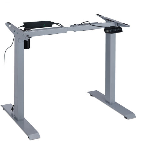 Relaxdays electric height-adjustable desk frame, 71-121 cm, motorised ...