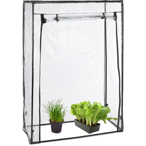 Relaxdays Tomato Greenhouse, PVC film, Walk-in, Foil Propagator Tent ...