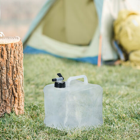 Relaxdays Folding Water Canisters, 10 Litres, Set of 4, with Tap ...