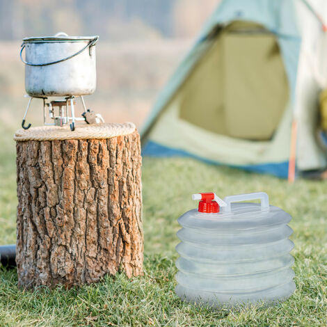 Relaxdays Folding Water Canisters, Set of 4, 15 Litres, with Tap ...