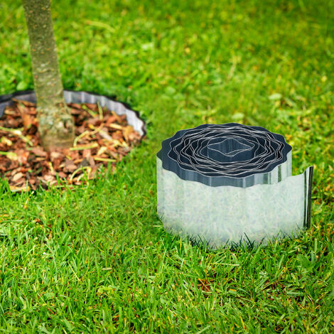 Relaxdays Garden Edging, Lawn Border, 6 m Length, 16 cm Height ...