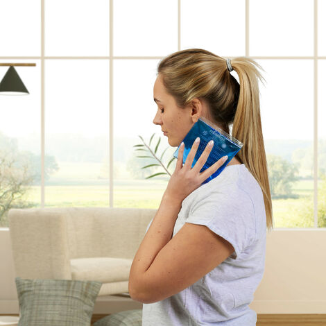 Relaxdays Cooling Pads, Set of 4, 3 Sizes, Cold Warm Compresses, Packs ...