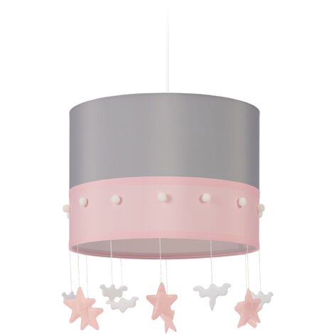 Relaxdays Kids Light Fixture, Lampshade with Sky Design, HxD: 160 x 35 ...