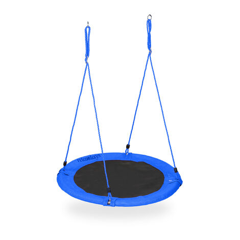 Relaxdays Round Nest Swing, Ø 100 cm, Kids & Adults, Max. Load 100 kg ...