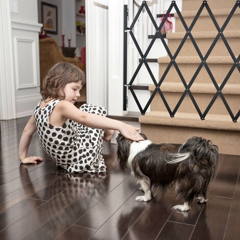 Relaxdays Safety Gate, Barrier, Width Extendable up to 130 cm, 87.5-100 ...