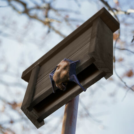 Relaxdays Bat Box, Large Safelodging for Wildlife, HxWxD: 29x18x6 ...