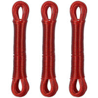 Relaxdays Set of 3 Washing Lines, 20 m Long, Laundry Cord with Steel ...